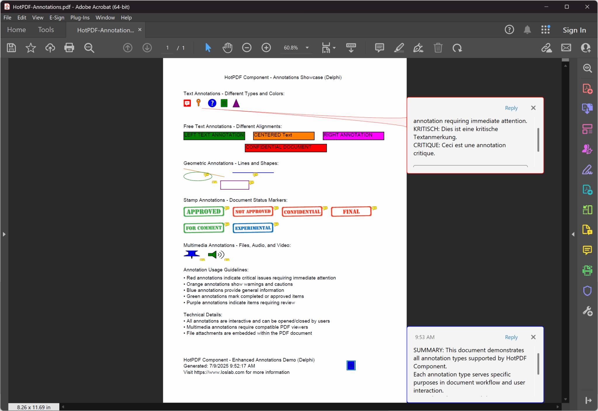 Mastering PDF Annotations with HotPDF Delphi Component - losLab ...